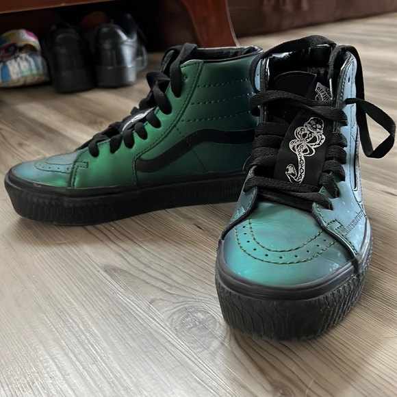 Vans | Shoes | Harry Potter Slythrine Platform Vans | Poshmark